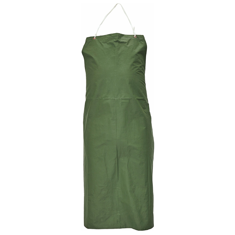 PVC apron - water-acid-protective, 80 x 120 cm, green ⋆ MASTERHAUS
