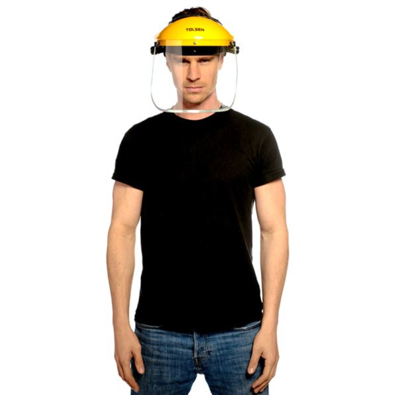 Safety helmet - with Plexiglas screen ⋆ MASTERHAUS