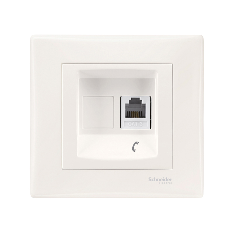 Telephone socket SEDNA RJ11 cream SCHNEIDER ⋆ MASTERHAUS