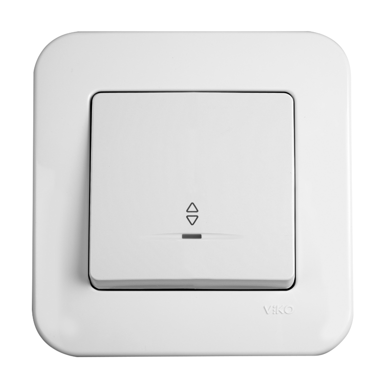 Deviator electric switch illuminated Rollina cx.6 SI white ⋆ MASTERHAUS