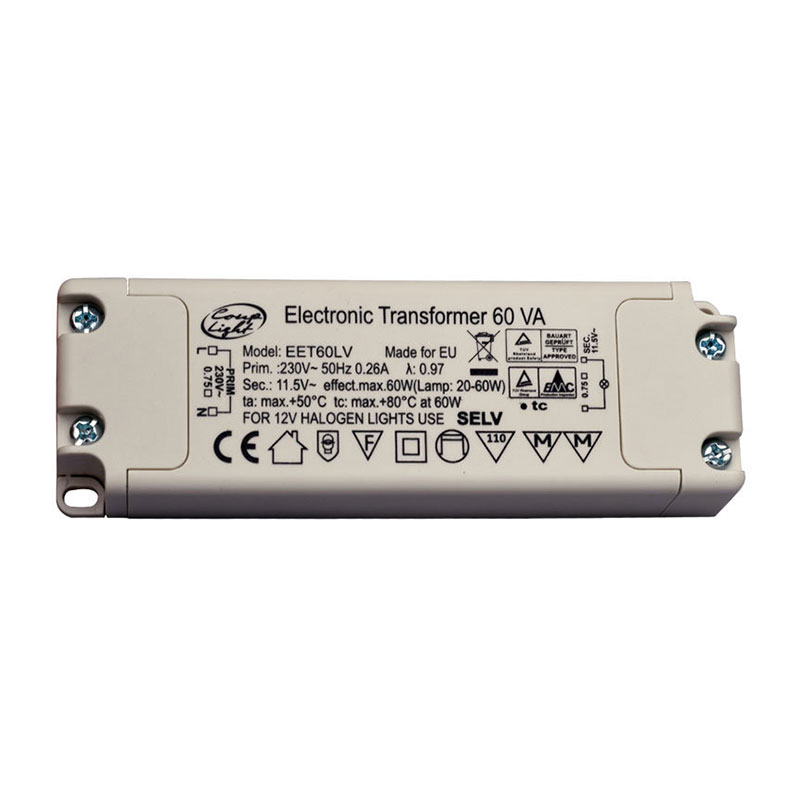 Electronic transformer for halogen lamps 60W ⋆ MASTERHAUS