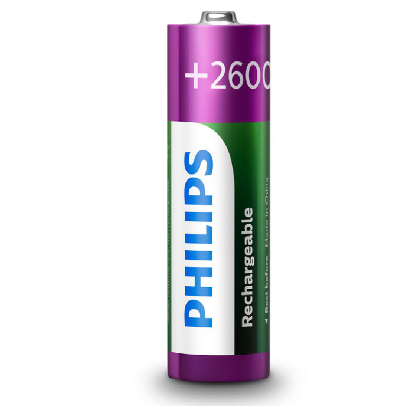 Батерия акумулаторна 1.2V 2600mAh AA (R6) 2бр/блистер PHILIPS ⋆ MASTERHAUS