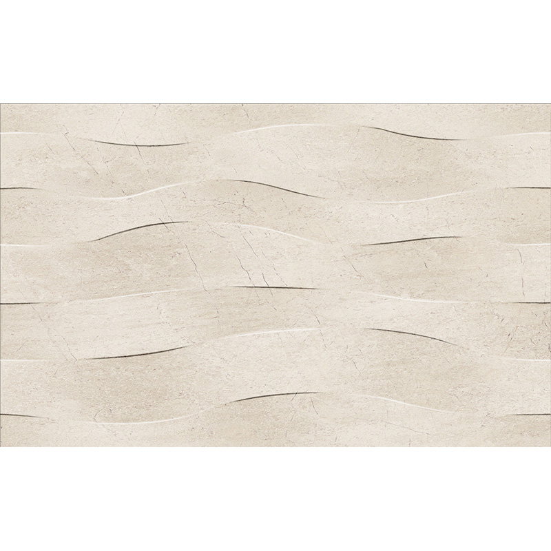 Faience Summer Stone Wave 25 x 40 cm, beige, wave relief (1.5 sq.m/box ...