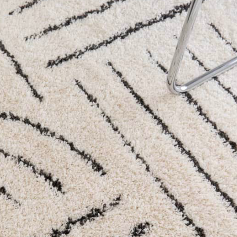 Carpet 200x290cm cream/black Gipsy ⋆ MASTERHAUS