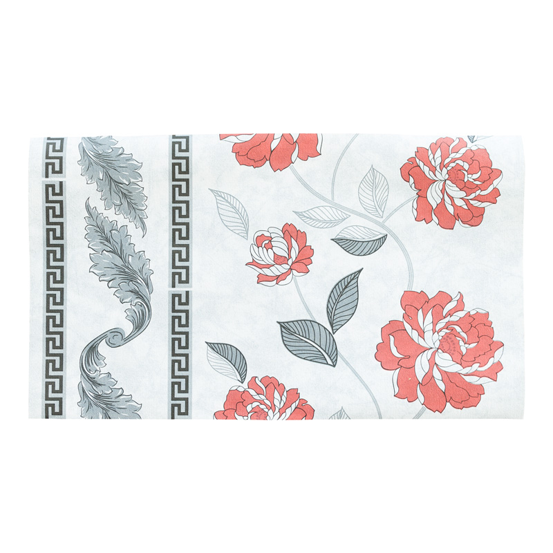 Moisture-resistant simplex wallpaper, red flowers 90123 ⋆ MASTERHAUS