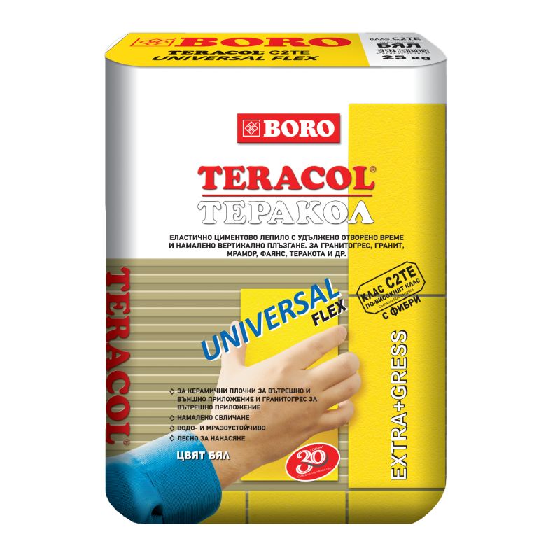 Клей для плитки белый 5 кг Terracol ⋆ MASTERHAUS