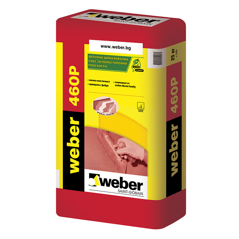 Adhesive putty mixture 25 kg 460P WEBER 42pcs/pallet ⋆ MASTERHAUS