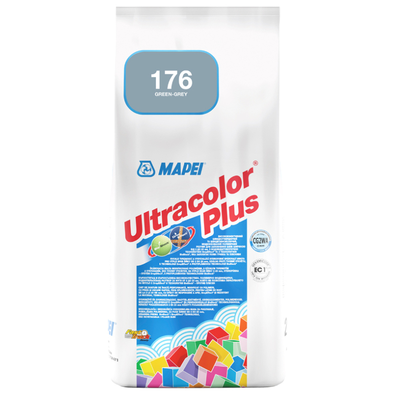 Фугираща смес 2кг сиво зелено Ultracolor Plus 176 MAPEI ⋆ MASTERHAUS