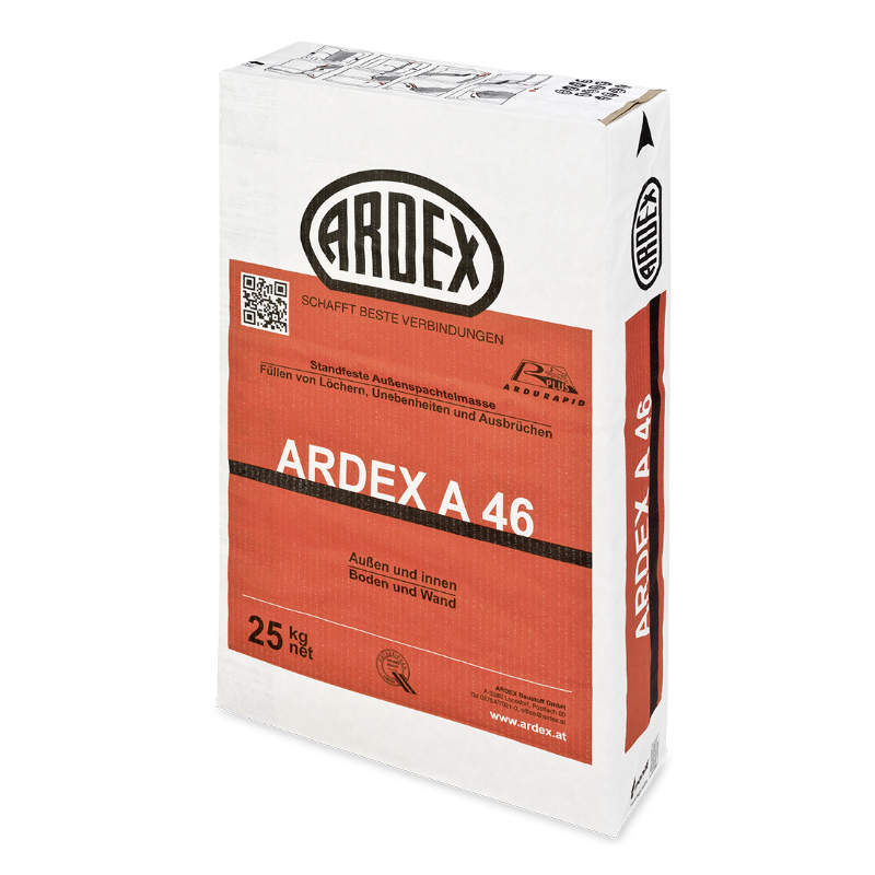 Шпаклевка фасадная высокопрочная ARDEX A46 25 кг ⋆ MASTERHAUS