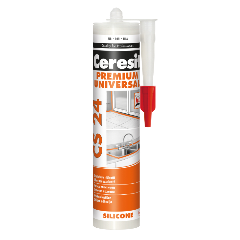 Universal silicone white 280 ml CS 24 CERESIT ⋆ MASTERHAUS