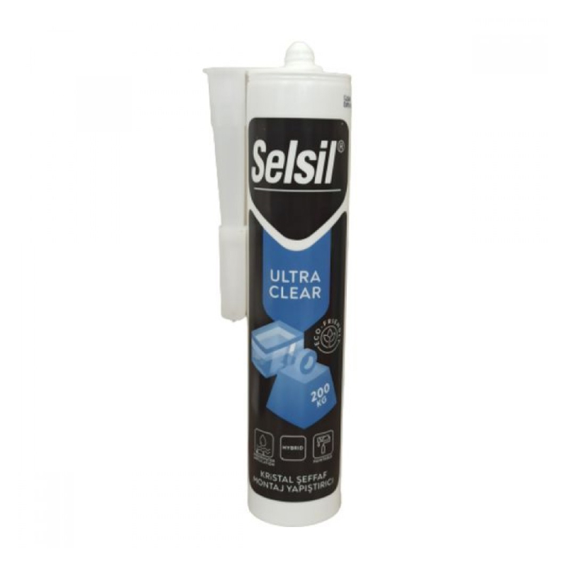 Silicone Ultra Clear 290 ml transparent sealant SELSIL ⋆ MASTERHAUS