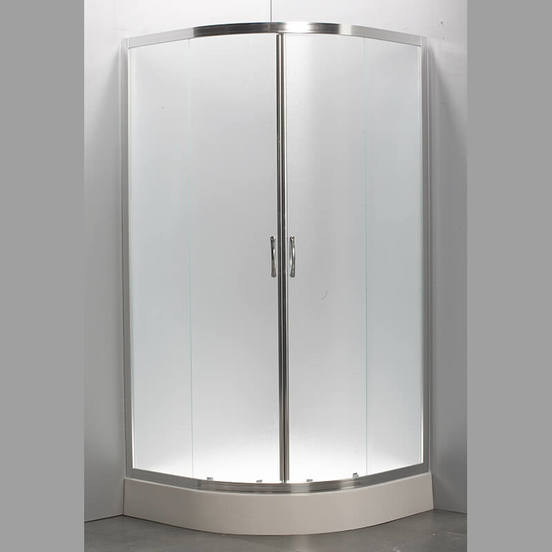 Oval shower cabin with shower tray Pear 90 x 90 cm ⋆ MASTERHAUS