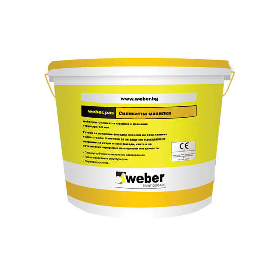 Silicate plaster scratched 2 mm 30 kg WEBER ⋆ MASTERHAUS