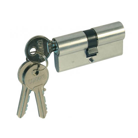 Secret lock - cartridge for lock 30 x 30 mm BDS Aluminum ⋆ MASTERHAUS