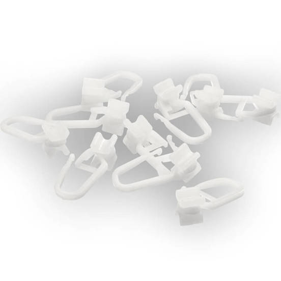 Plastic hooks with slider for cornice 25 pcs. Toronto ⋆ MASTERHAUS