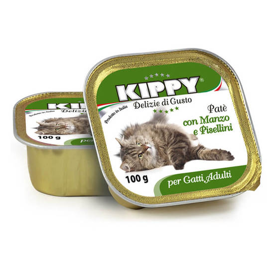 Cat pate KIPPY 100g beef and peas ⋆ MASTERHAUS