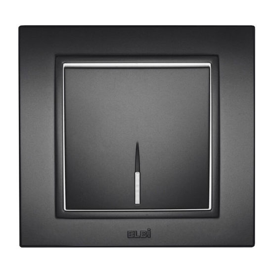 Deviator electric switch illuminated cx6 SI graphite ZENA EL-BI ⋆ ...