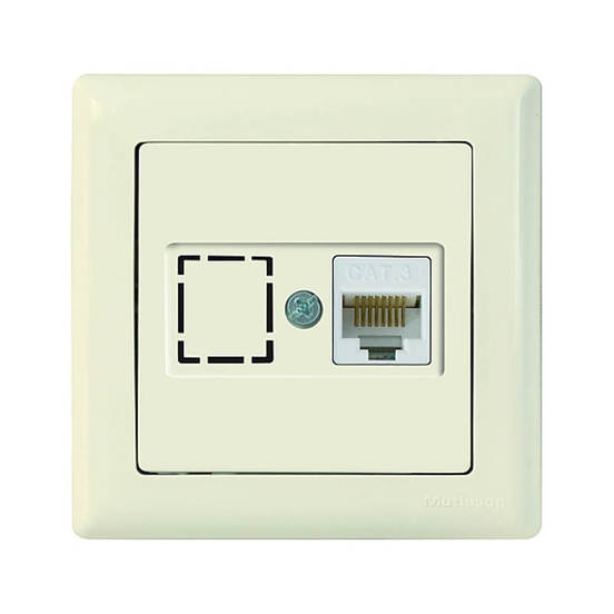 Telephone socket RJ12 DARIA MUTLUSAN cream ⋆ MASTERHAUS