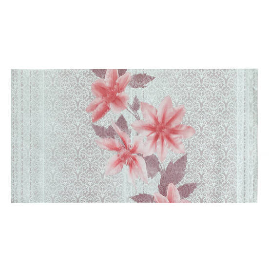 Embossed simplex wallpaper, pink flowers ⋆ MASTERHAUS