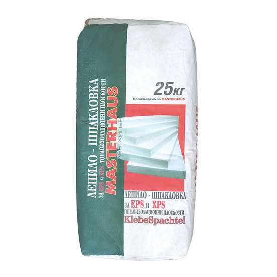 Adhesive putty mixture 25 kg MASTERHAUS 48 pcs / pallet ⋆ MASTERHAUS