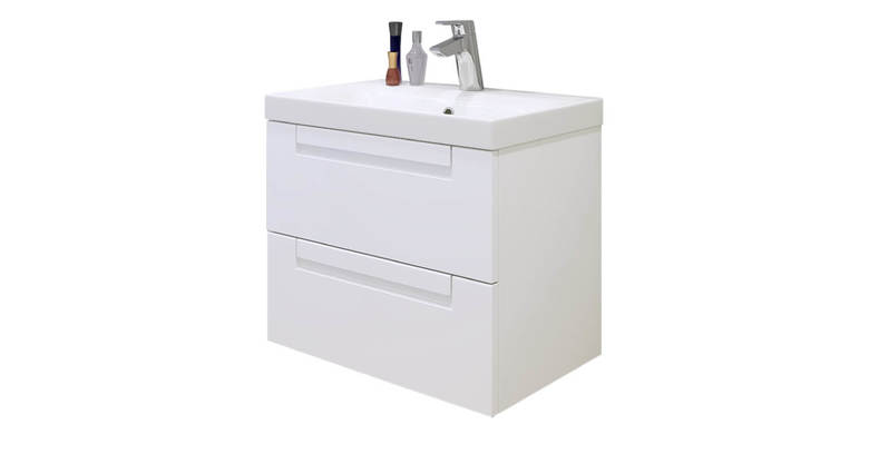 Bathroom cabinet with sink PVC 60x38x55cm Freya ⋆ MASTERHAUS