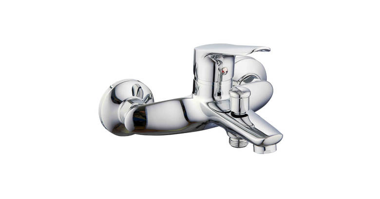 Wall-mounted bath/shower mixer with accessories Alize 30314 FORMA VITA ...