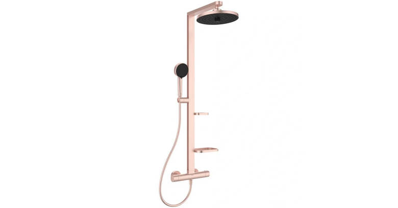Душ система Ceratherm Alu+ BD583RO с термостат розово злато IDEAL ...