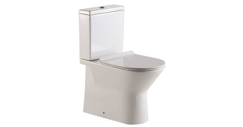 Rimless monoblock with rear drain and Soft Close seat ⋆ MASTERHAUS