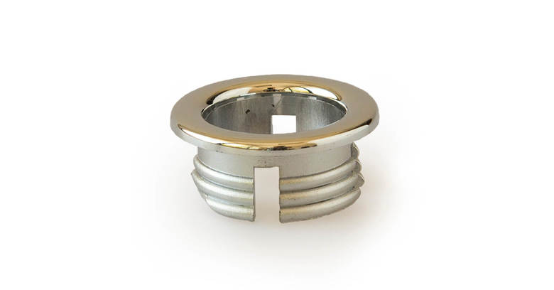 Chrome overflow sleeve for sink ⋆ MASTERHAUS
