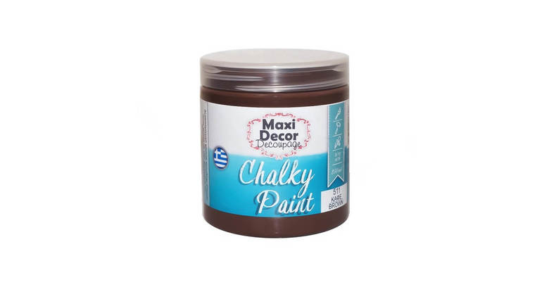 Тебеширена боя 250мл Chalky paint кафяв MAXI DECOR ⋆ MASTERHAUS