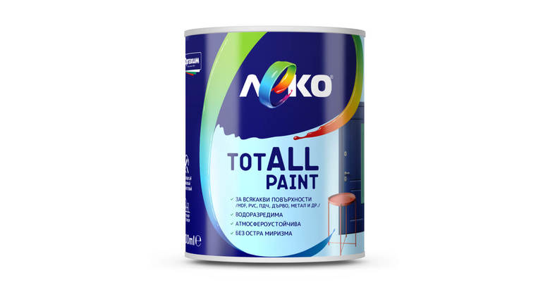 Универсална водоразредима боя Леко TotALL paint 600мл опал сатен ⋆ ...