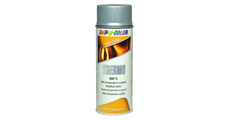 Heat resistant spray 800°C silver 400ml Dupli Color ⋆ MASTERHAUS