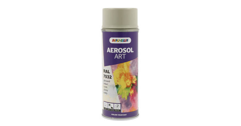 Спрей лак акрилен Aerosol Art 400мл RAL 7032 каменно сиво сатен DUPLI ...