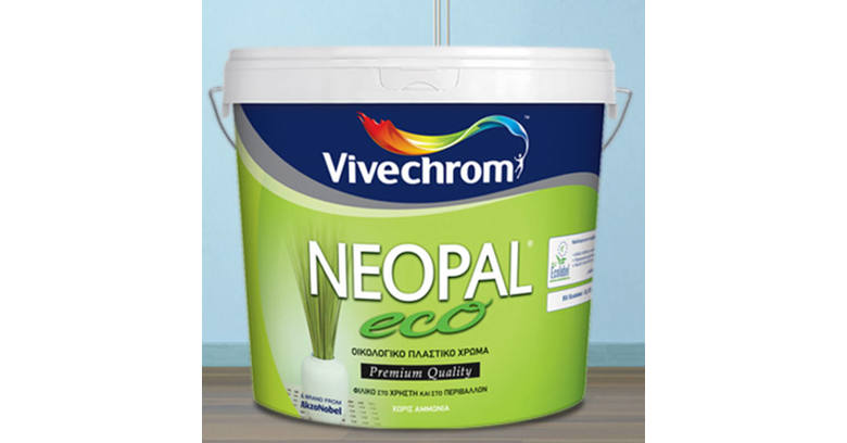 VIVECHROM Боя интериорна устойчива на миене Neopal Eco База P 1л ...