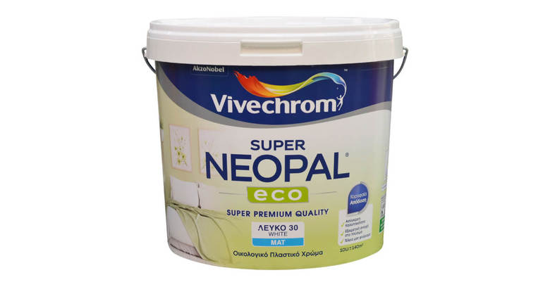 Интериорна боя Neopal Super Eco - 10л, бяла ⋆ MASTERHAUS