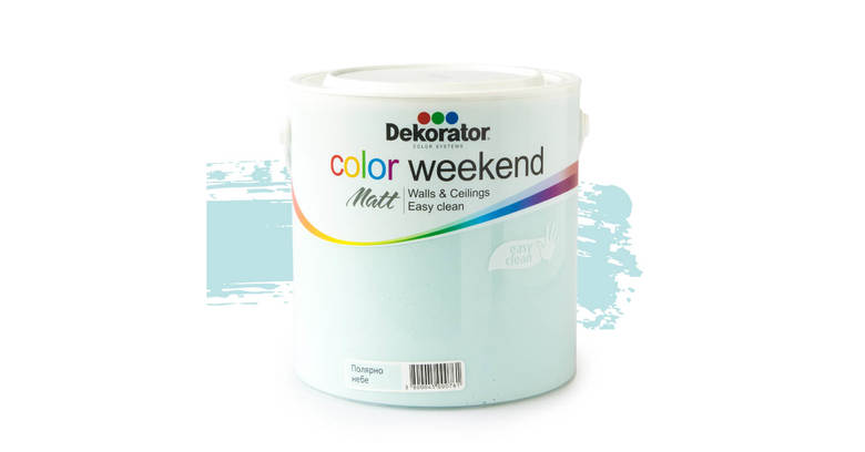 Латекс Color Weekend Полярно небе 2.5л ⋆ MASTERHAUS