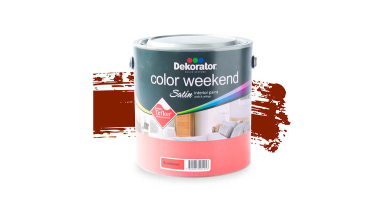 Латекс Color Weekend Фламенко Satin 2.5л ⋆ MASTERHAUS