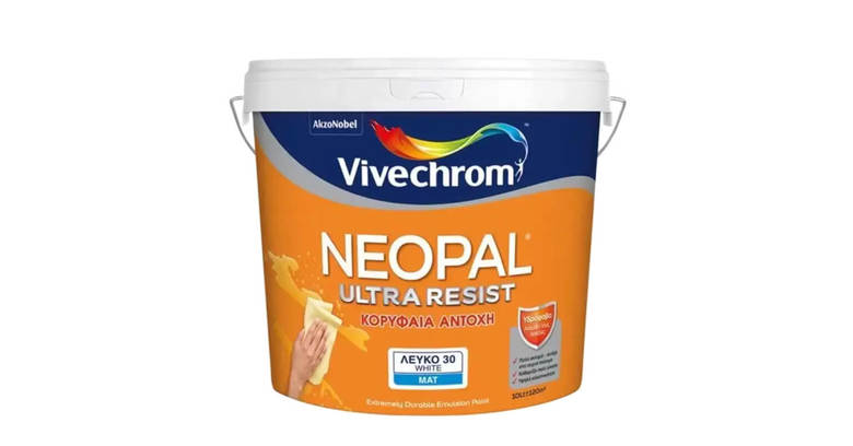 Боя интериорна супер устойчива 3л Neopal Ultra resist Клас 1 База P ...