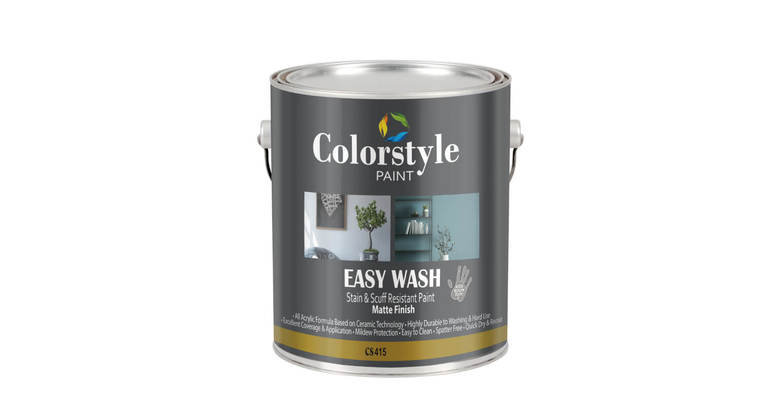 Interior paint matte 980ml CS415 Easy Wash stain and scuff base white ...