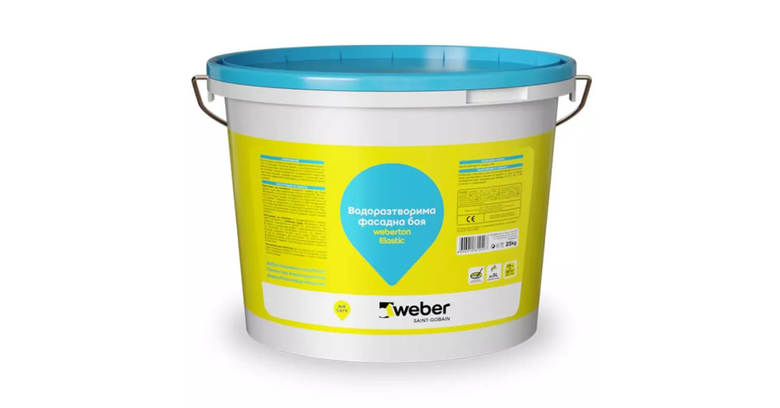Facade paint 8kg Elastic 083C WEBER ⋆ MASTERHAUS