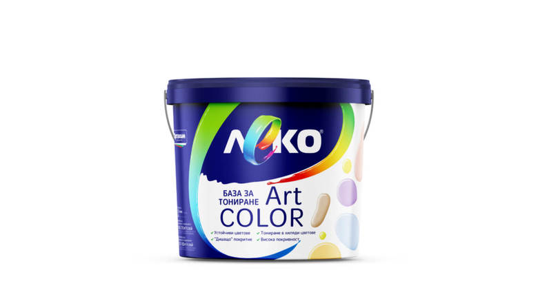 Акрилатна боя за интериор и екстериор 2.85л Леко/Art Color транспарент ...