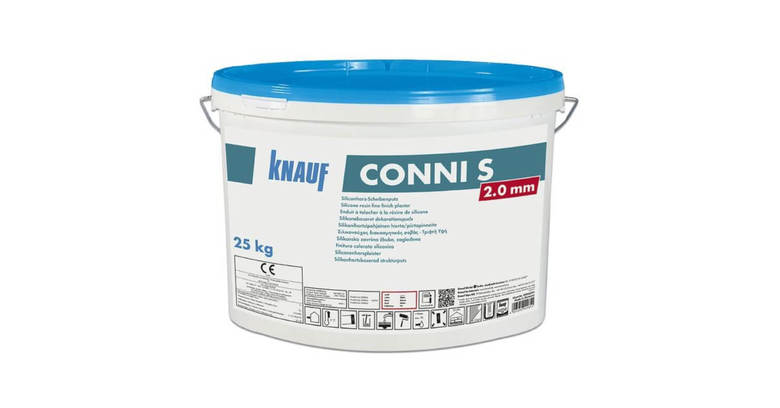 Silicone plaster white 25kg scratched 2mm Conni S KNAUF ⋆ MASTERHAUS