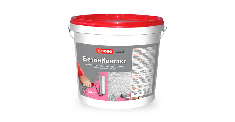 Контактен грунд за бетон Боро Бетонконтакт 6кг ⋆ MASTERHAUS