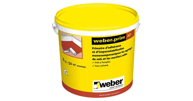 Tile primer on Weber Prim Plus tile 8 kg ⋆ MASTERHAUS