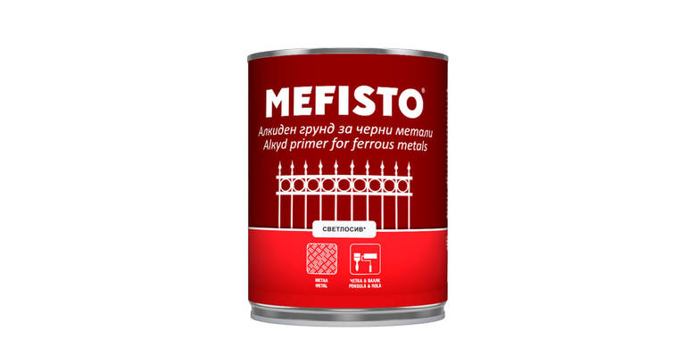 Alkyd primer for ferrous metals 900ml, gray ⋆ MASTERHAUS