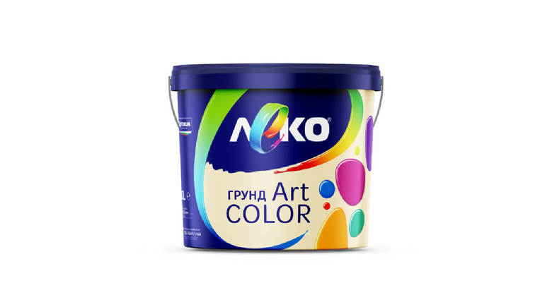 Грунд Леко Art Color за акрилатни бои за тониране 3л ОРГАХИМ ⋆ MASTERHAUS