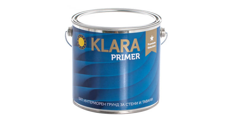 Грунд интериорен 2,5л Klara Primer бял KLARA ⋆ MASTERHAUS