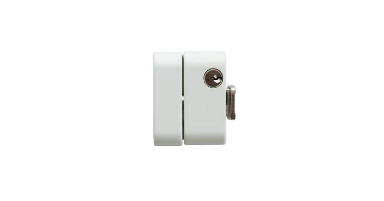 Additional lock for AL and PVC, safety white ⋆ MASTERHAUS