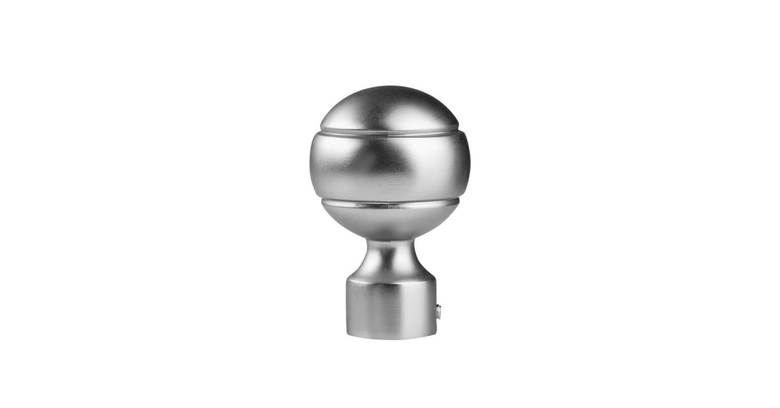 Genoa ball cornice caps satin nickel ф16mm - 2 pieces SN DECO ⋆ MASTERHAUS