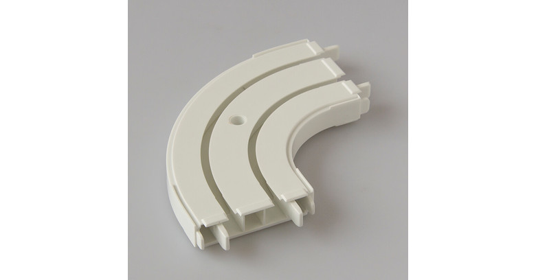 PVC Two-channel corner for plastic cornice ⋆ MASTERHAUS